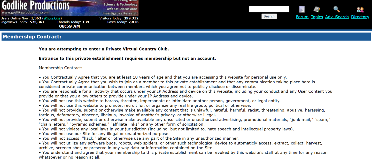 Godlike Productions: The Ultimate Discussion Forum